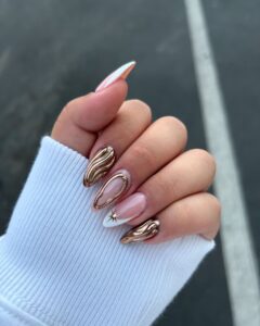 20 Copper Chrome Nails Ideas - WithLoveLive