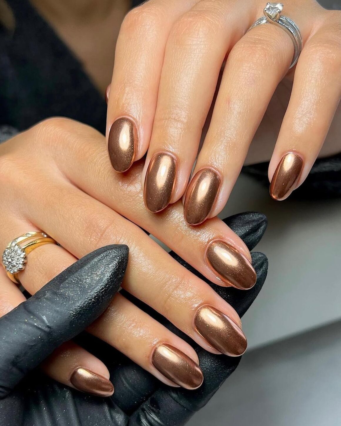 20 Copper Chrome Nails Ideas - WithLoveLive