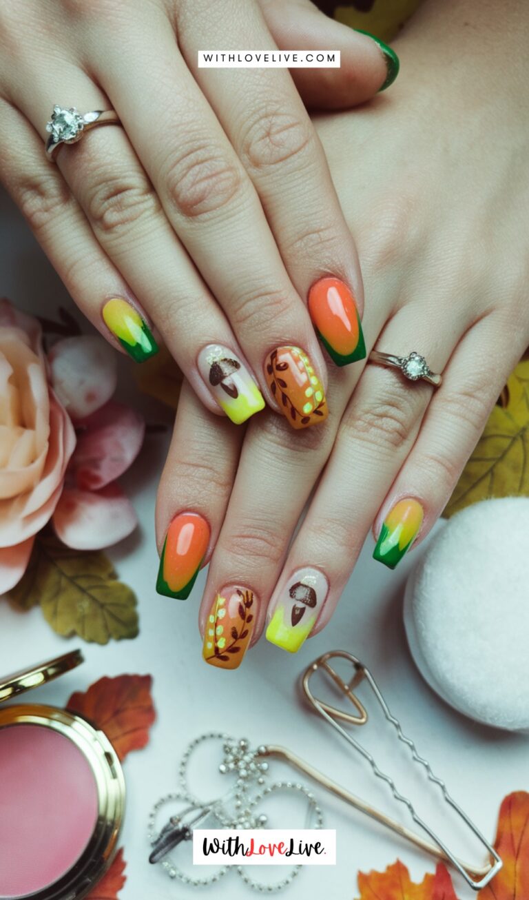 12 Fall Bride Wedding Nails Ideas - WithLoveLive