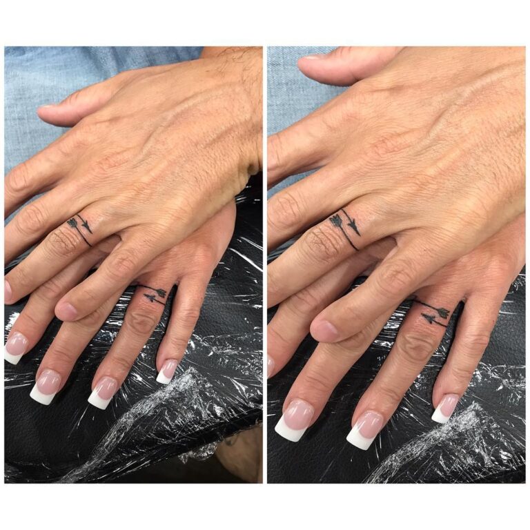 13 Awesome Wedding Ring Tattoo Ideas - WithLoveLive