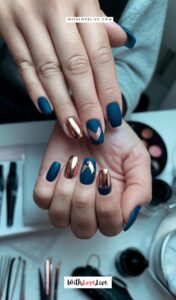 20 Copper Chrome Nails Ideas - WithLoveLive
