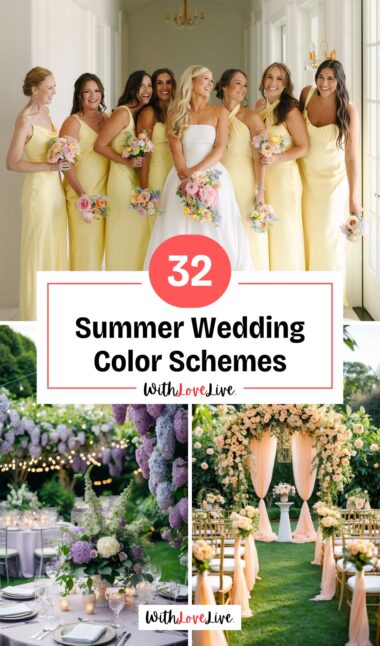 32 Summer Wedding Color Scheme Ideas - WithLoveLive