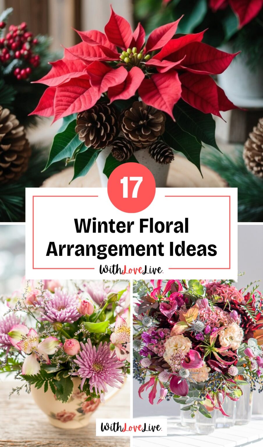 17 Winter Floral Arrangement Ideas - WithLoveLive