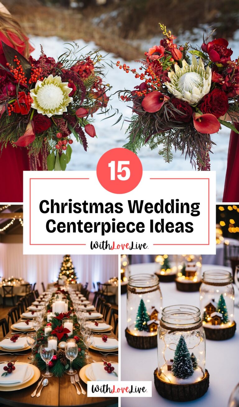 15 Christmas Wedding Centerpiece Ideas - WithLoveLive