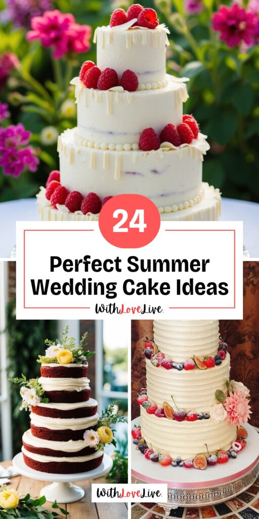 24 Perfect Summer Wedding Cake Ideas - WithLoveLive