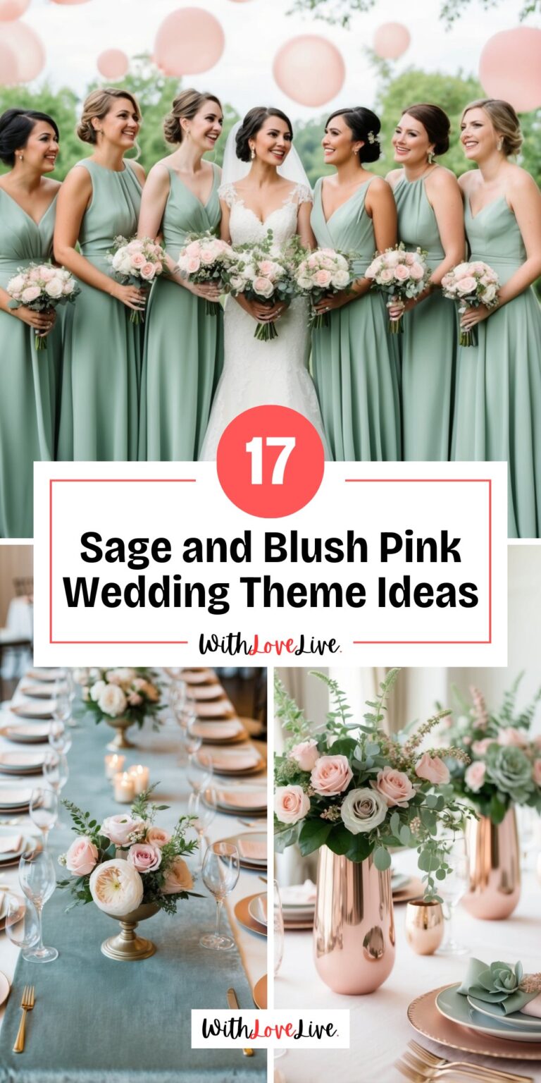 17 Sage and Blush Pink Wedding Theme Ideas - WithLoveLive