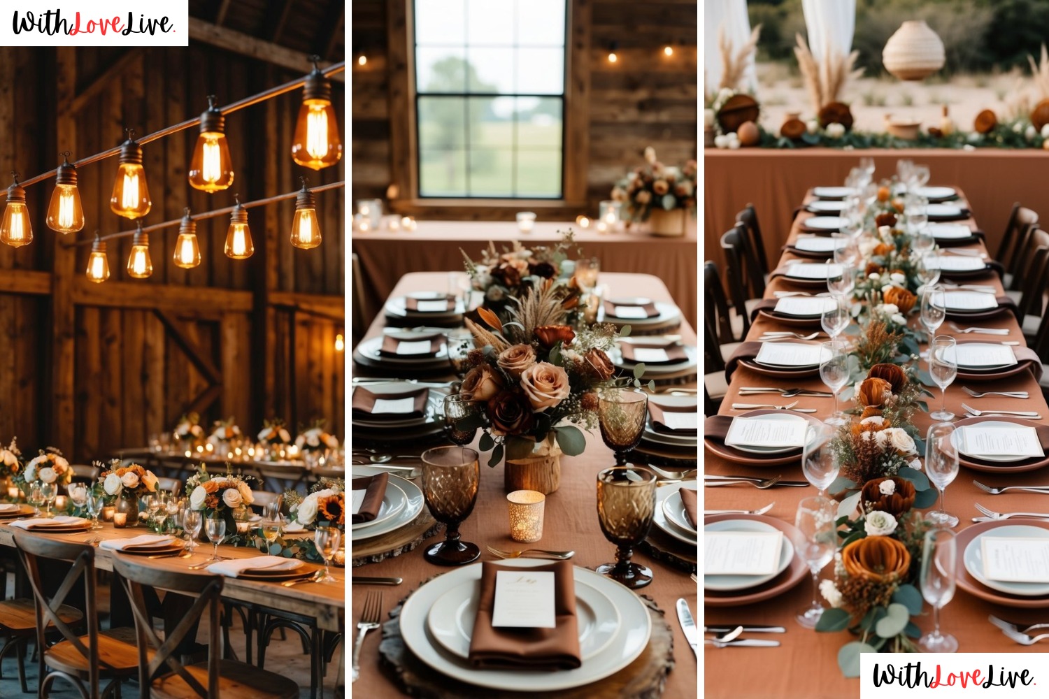 18 Shades of Brown Wedding Theme Ideas - WithLoveLive