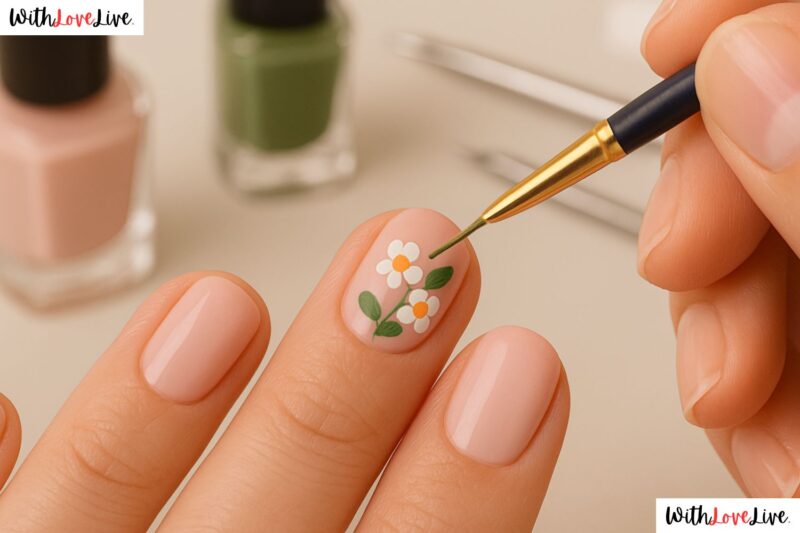 How to Do Flowers on Nails (Step-by-Step) - WithLoveLive