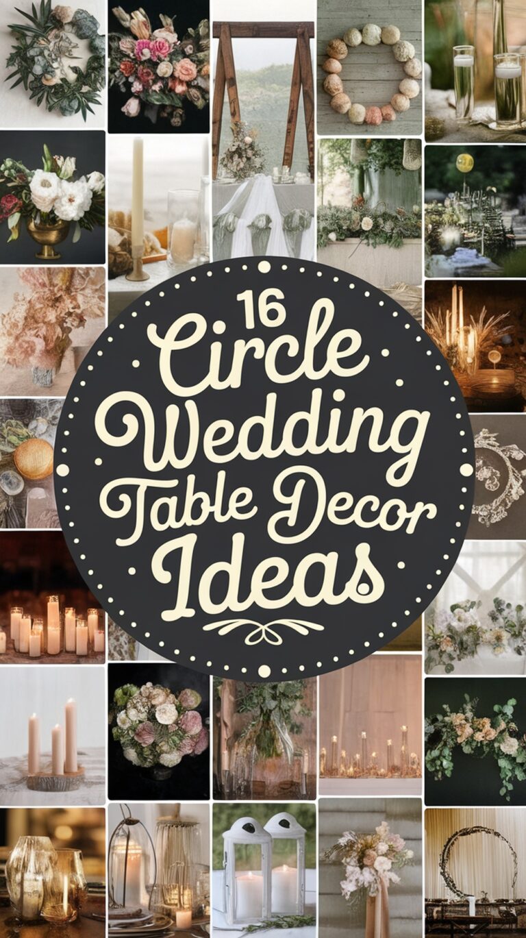 16 Circle Wedding Table Decor Ideas - WithLoveLive
