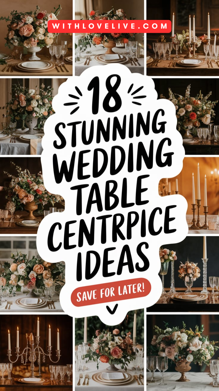 18 Stunning Wedding Table Centerpiece Ideas - WithLoveLive