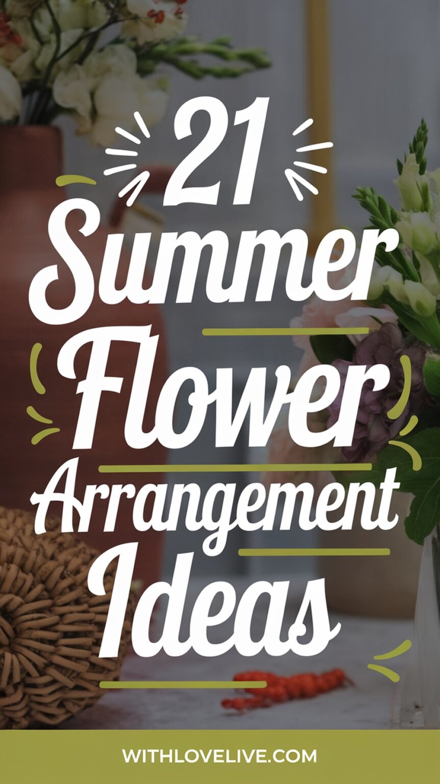 21 Summer Flower Arrangement Ideas - WithLoveLive