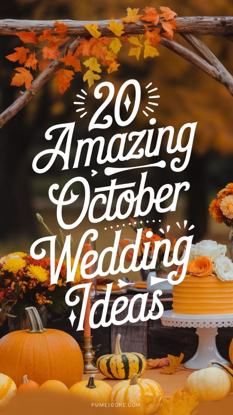 20 Amazing October Wedding Ideas - WithLoveLive