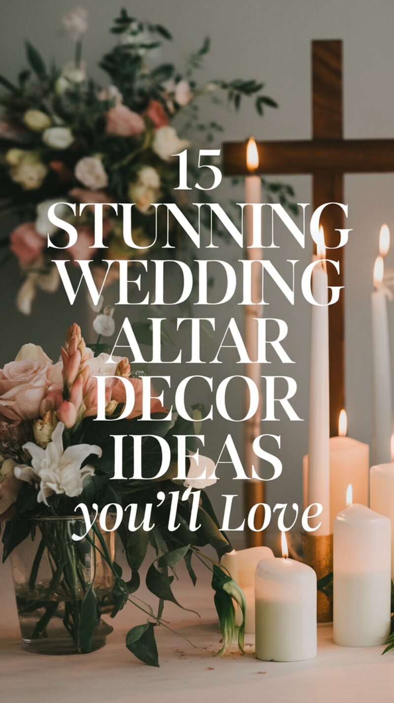 15 Stunning Wedding Altar Decor Ideas You'll Love - WithLoveLive