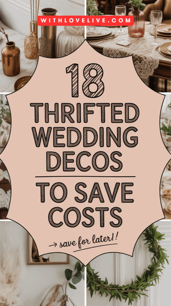 18 Thrifted Wedding Decor Ideas to Save Cost - WithLoveLive