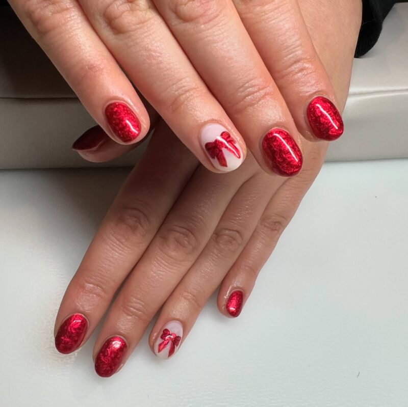 15 Red Bridal Wedding Nails Ideas - WithLoveLive