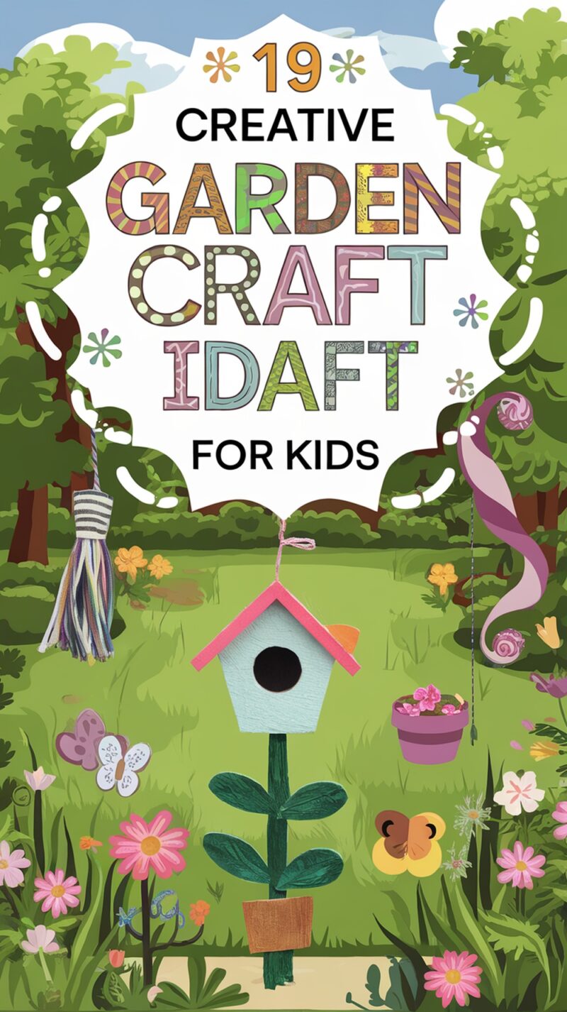19 Creative Garden Craft Ideas For Kids - WithLoveLive
