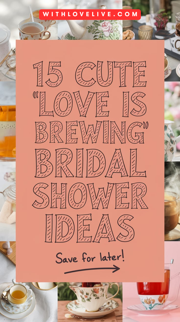 15 Cute "Love Is Brewing" Bridal Shower Ideas - WithLoveLive