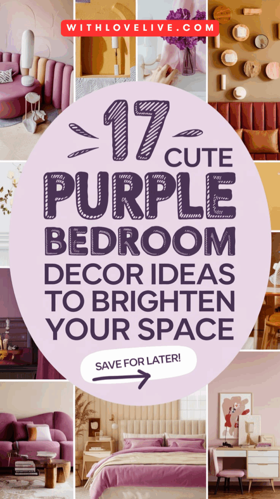 17 Cute Purple Bedroom Decor Ideas to Brighten Your Space - WithLoveLive