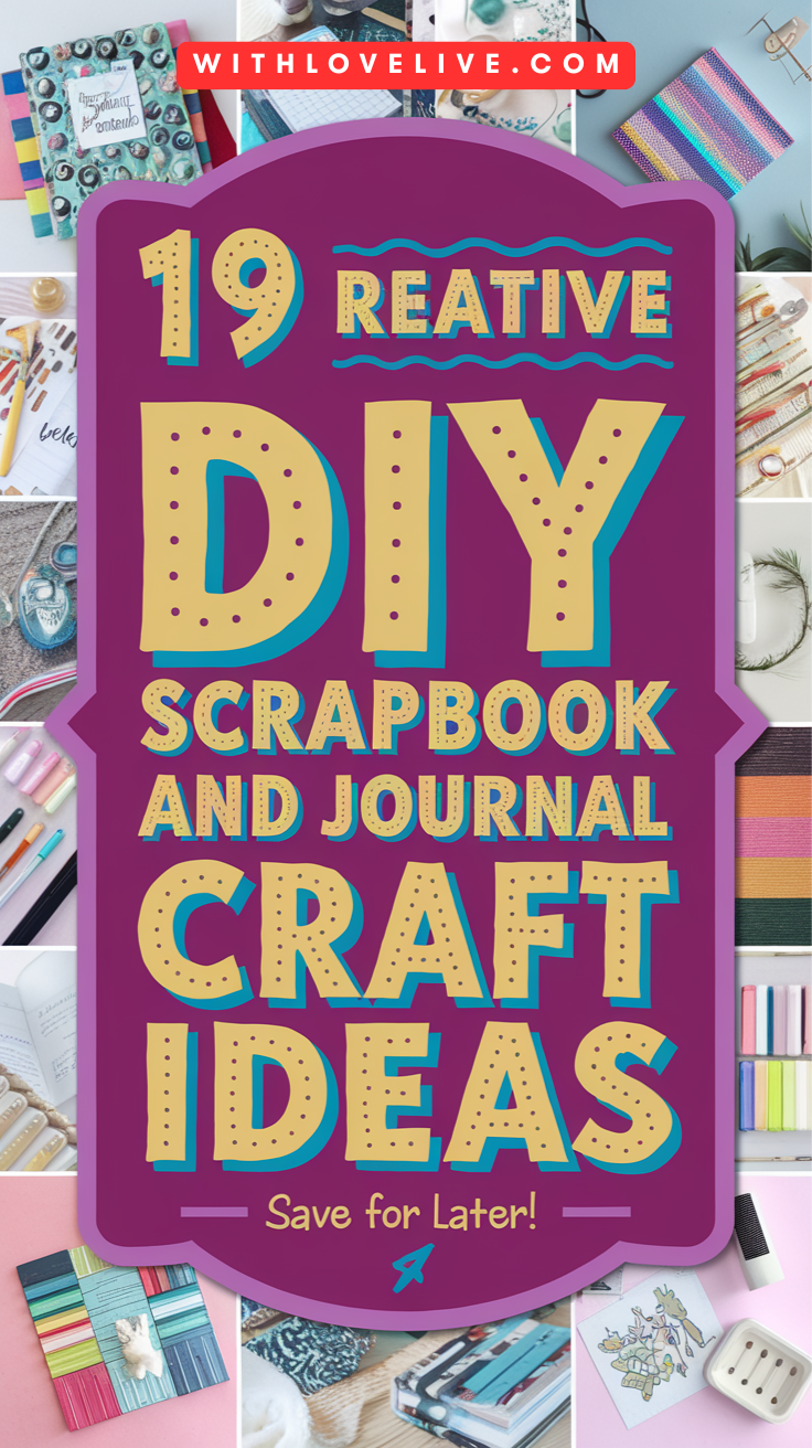 19 Creative DIY Scrapbook and Journal Craft Ideas - WithLoveLive