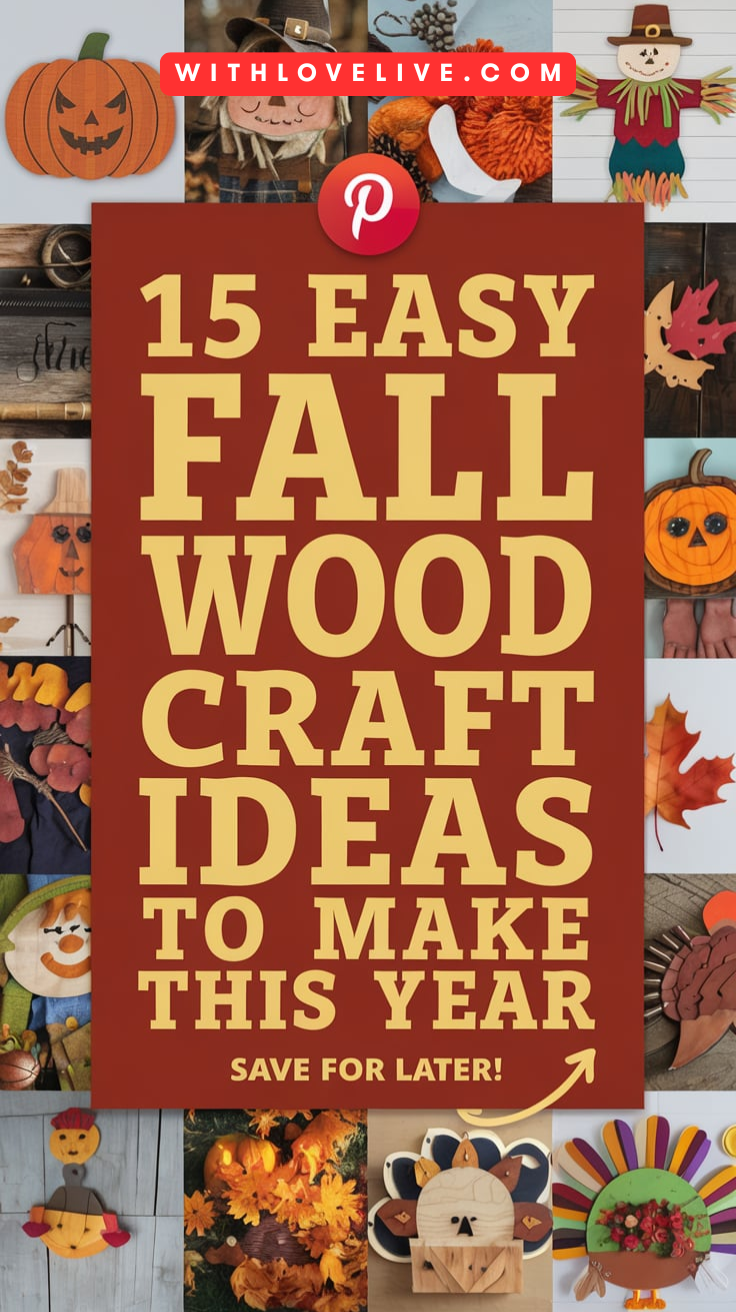 15 Easy Fall Wood Craft Ideas to Make This Year - WithLoveLive