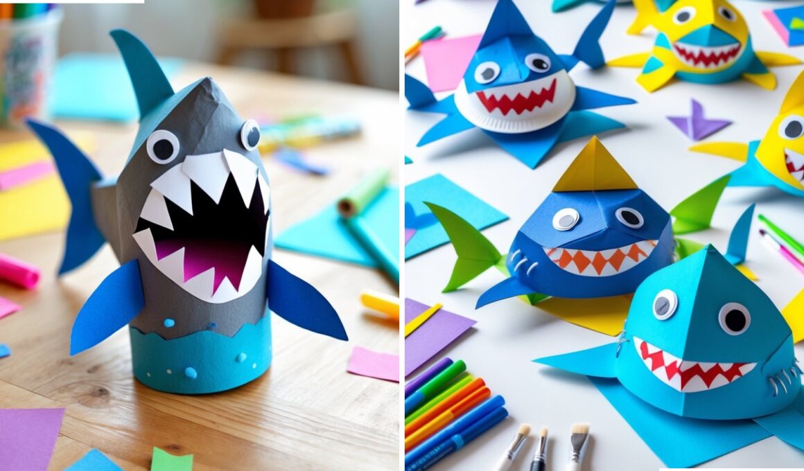 15 Creative Shark Craft Ideas for Kids - WithLoveLive