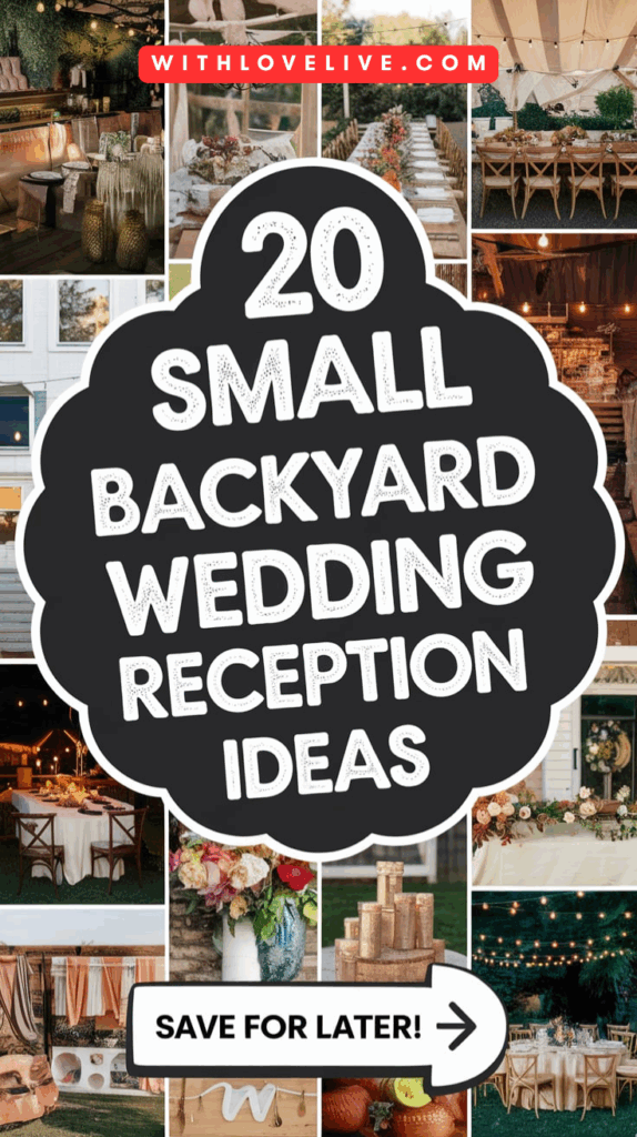 20 Small Backyard Wedding Reception Ideas - WithLoveLive