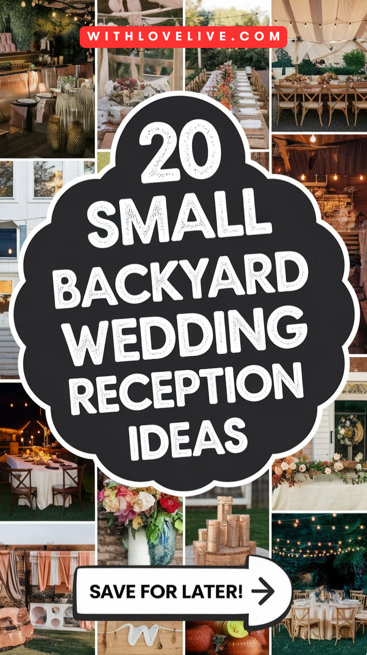 20 Small Backyard Wedding Reception Ideas - WithLoveLive