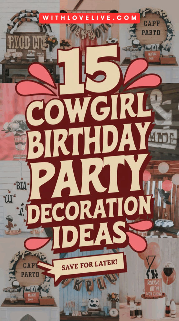 15 Cowgirl Birthday Party Decoration Ideas - WithLoveLive