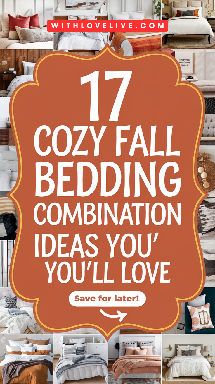 17 Cozy Fall Bedding Combination Ideas You'll Love - WithLoveLive