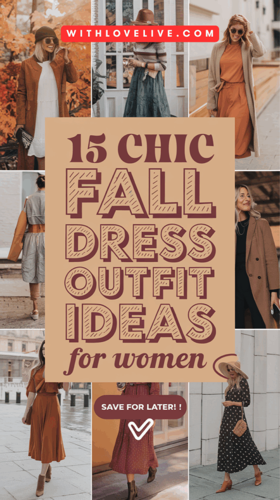 19 Chic Fall Dress Outfit Ideas for Women - WithLoveLive