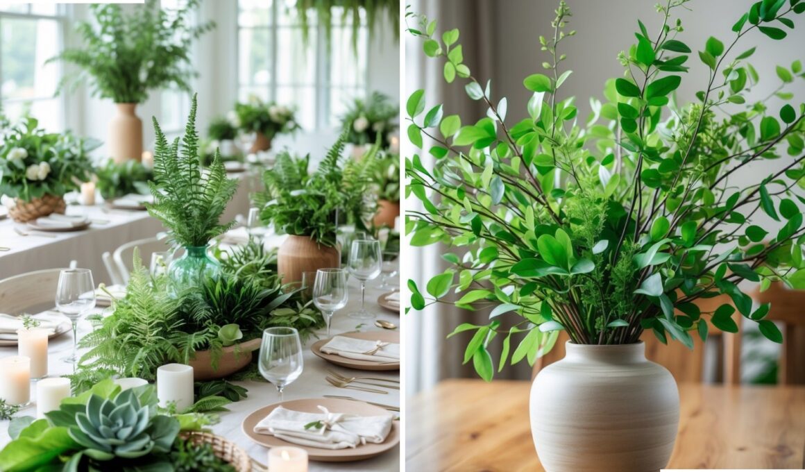 17 Fresh Greenery Table Centerpiece Ideas - WithLoveLive