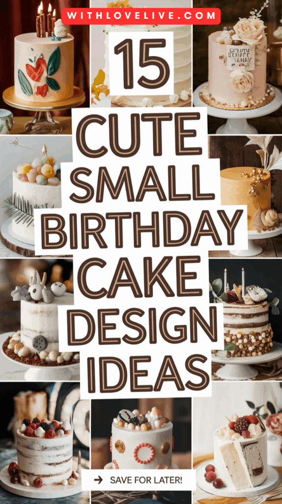 15 Cute Small Birthday Cake Design Ideas - WithLoveLive