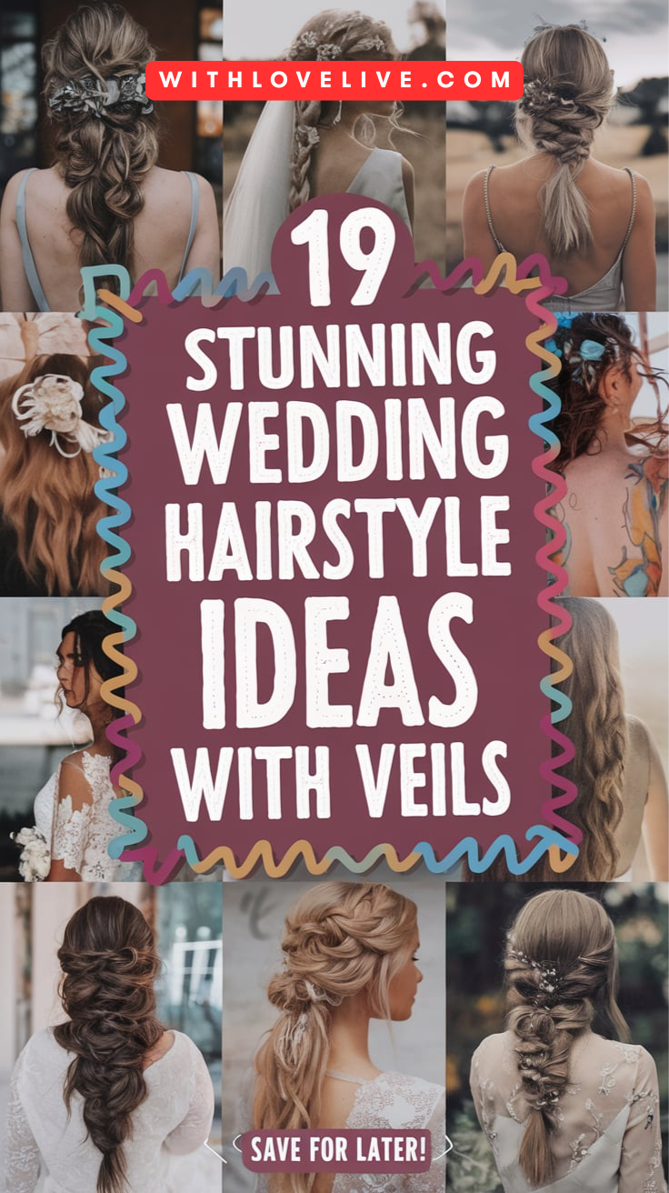 19 Stunning Wedding Hairstyle Ideas With Veils - WithLoveLive