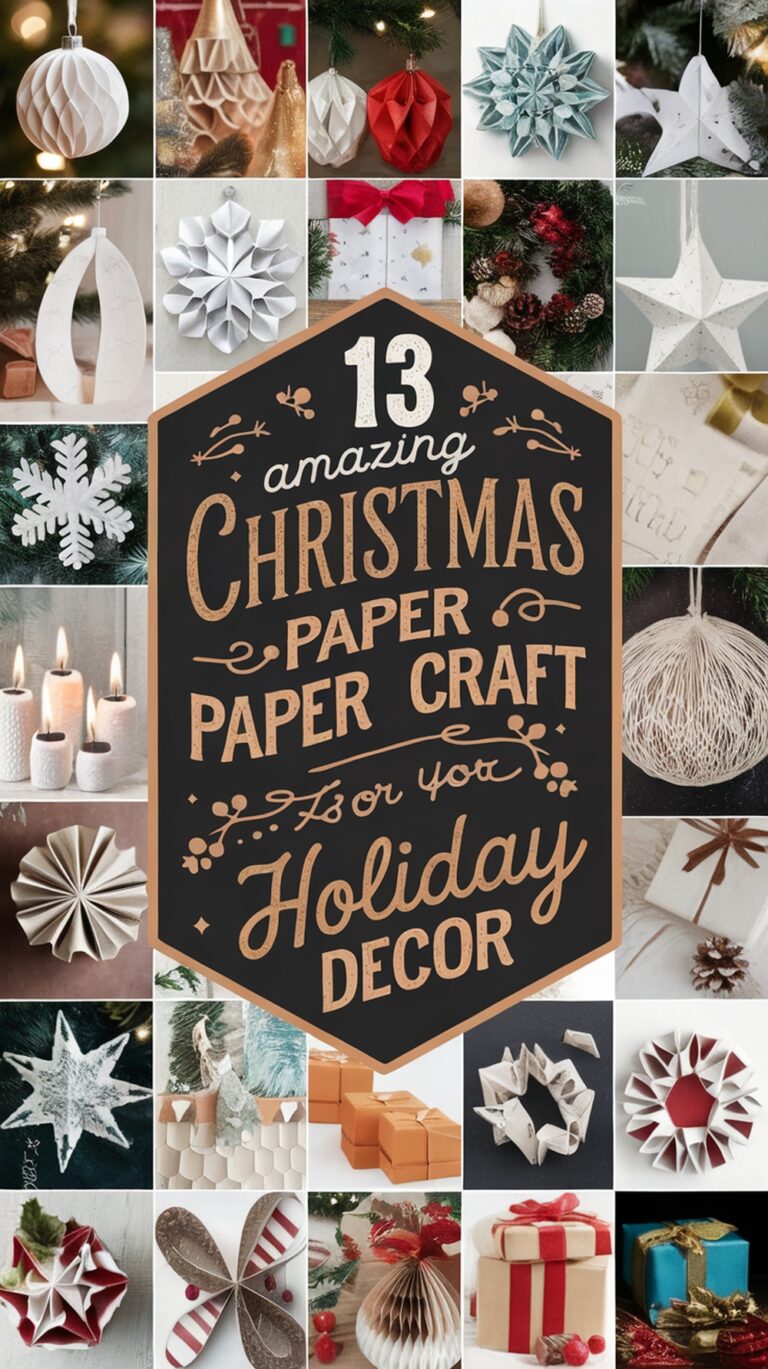 13 Amazing Christmas Paper Craft Ideas For Your Holiday Decor ...