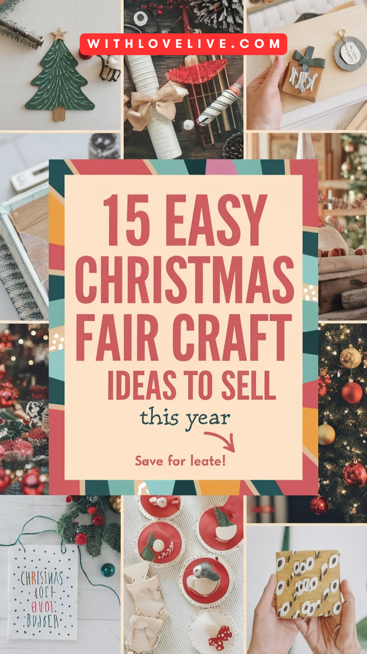 15 Easy Christmas Fair Craft Ideas To Sell This Year - WithLoveLive