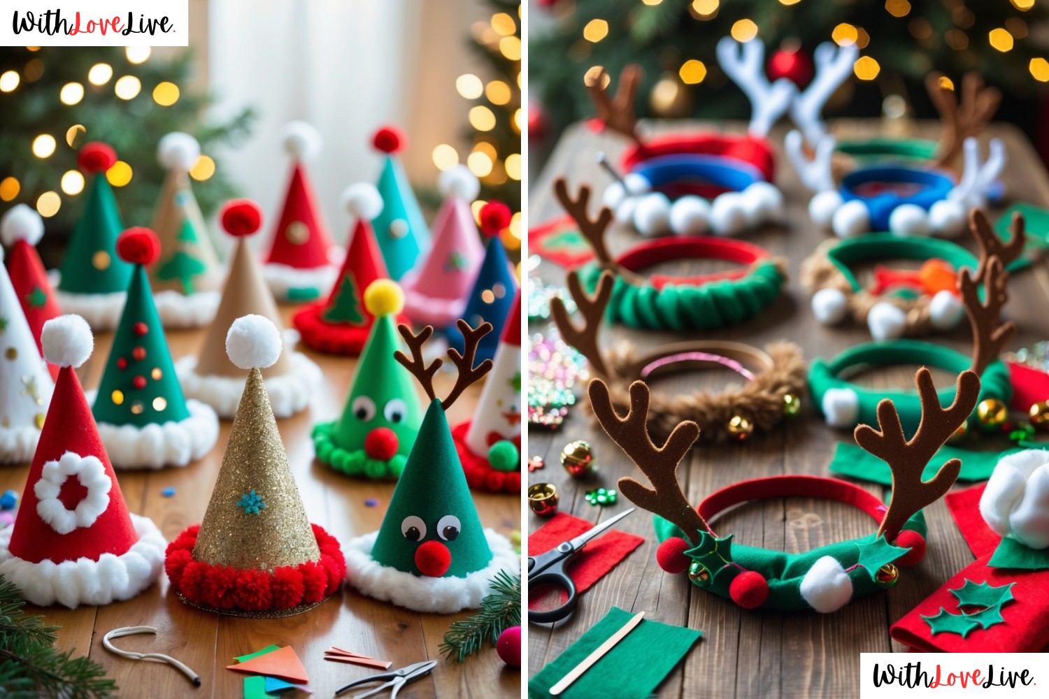 15 Creative + Fun Christmas Hat Craft Ideas - WithLoveLive