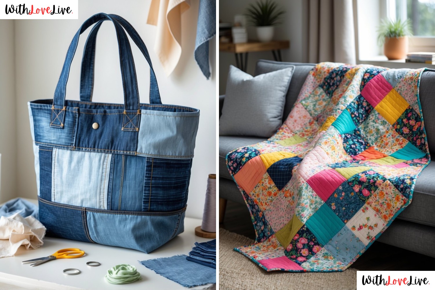 16 Beautiful Upcycled Fabric Crafts to Try at Home - WithLoveLive
