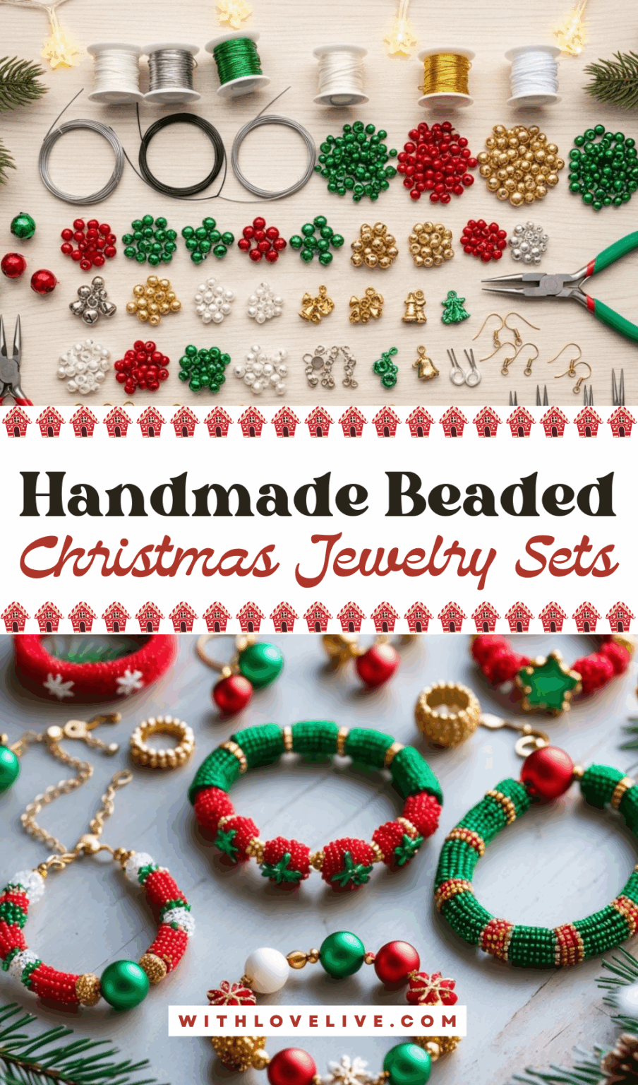 Handmade Beaded Christmas Jewelry Sets - WithLoveLive