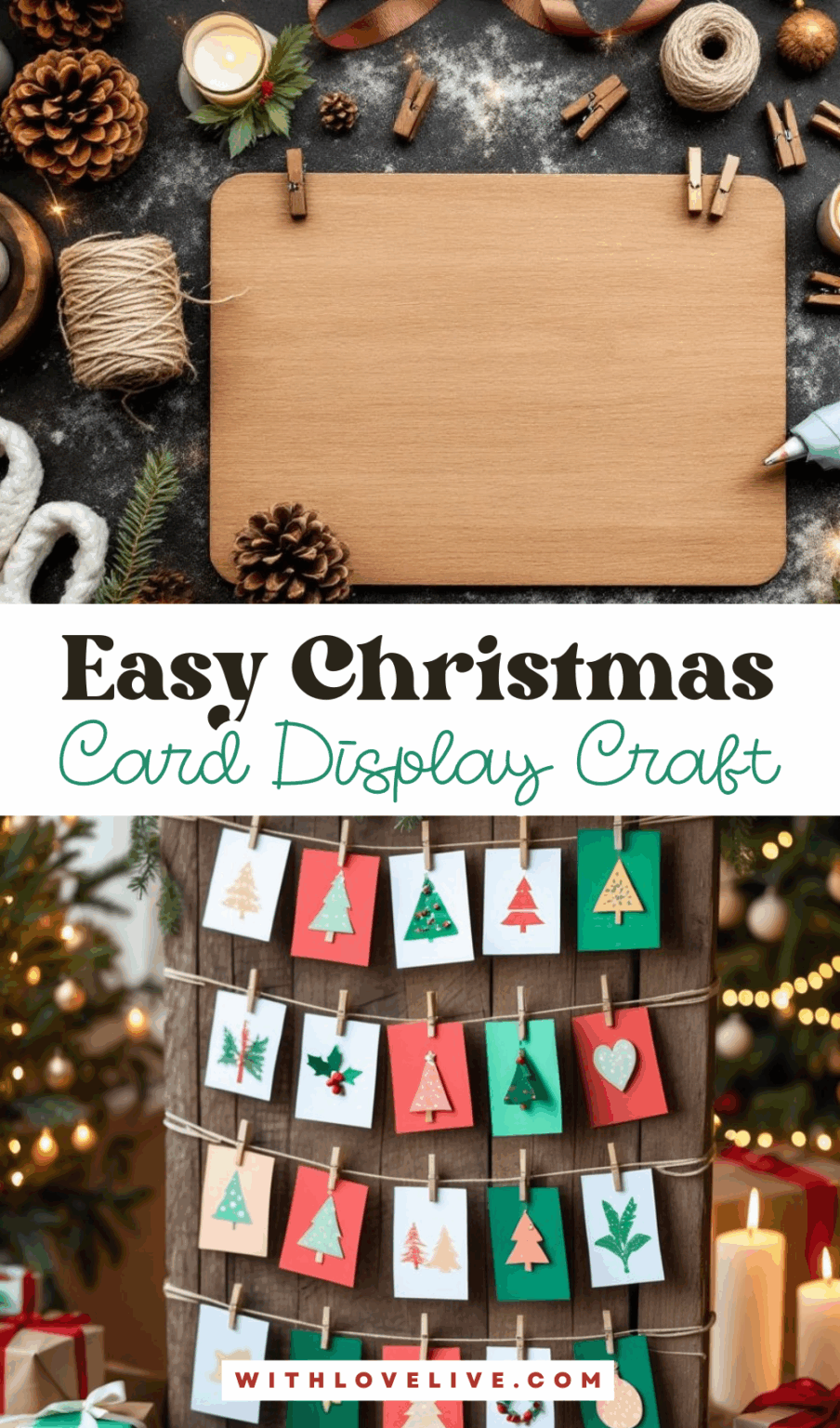 DIY Christmas Card Display - WithLoveLive