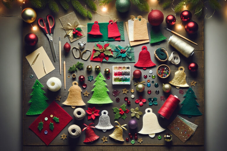 Felt Christmas Bells with Beads - WithLoveLive
