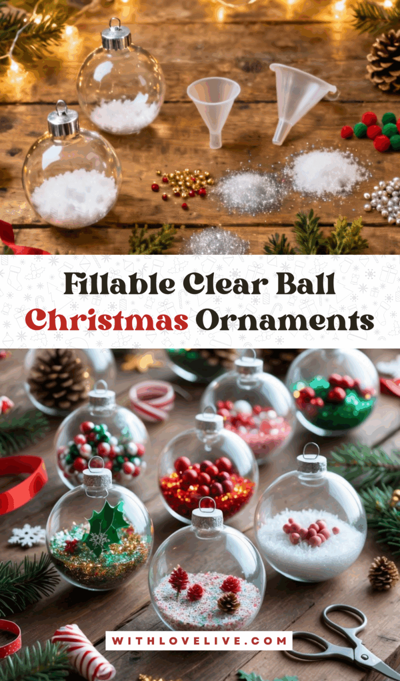 Fillable Clear Ball Ornaments - WithLoveLive