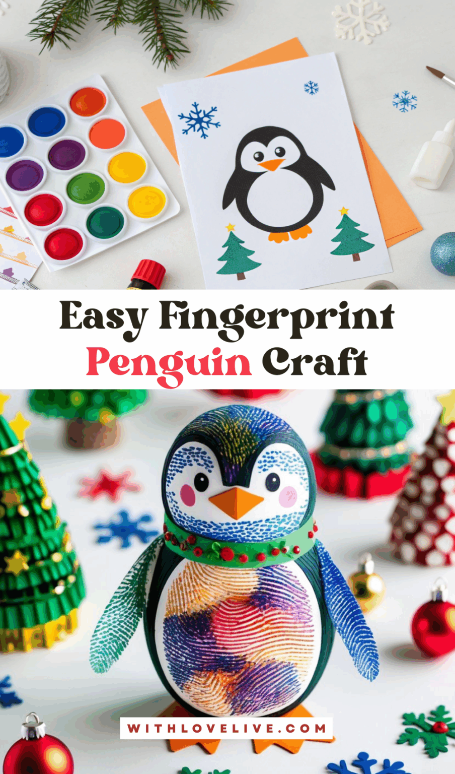 Fingerprint Penguin Craft - WithLoveLive