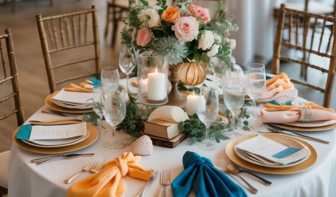 15 Creative No-Plate Wedding Table Setting Ideas - WithLoveLive