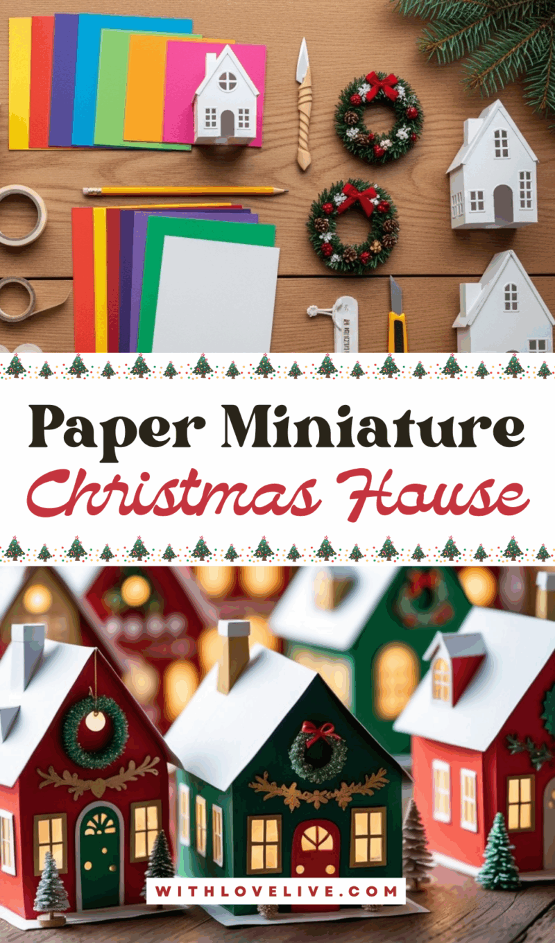 Paper Miniature Houses - WithLoveLive
