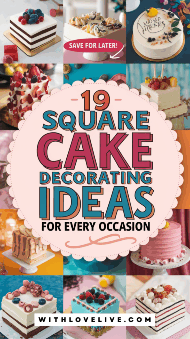 19 Square Cake Decorating Ideas for Every Occasion - WithLoveLive