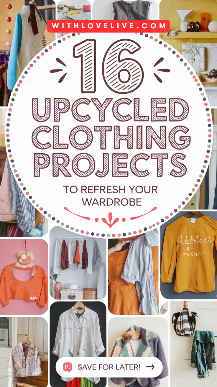 16 DIY Upcycled Clothing Projects to Refresh Your Wardrobe - WithLoveLive