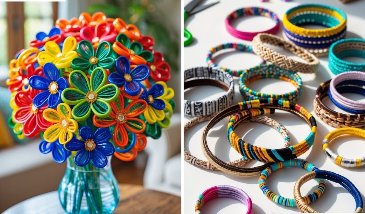 15 Easy DIY Waste Bangles Craft Ideas - WithLoveLive