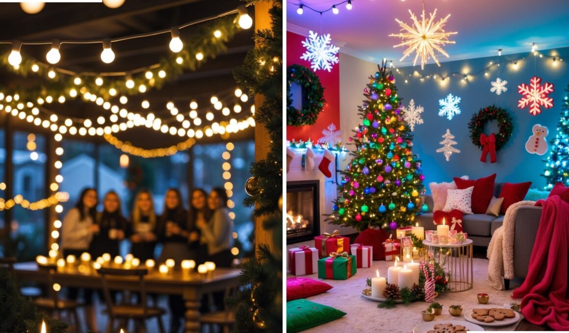 15 Fun Girls Night Christmas Party Decor Ideas - WithLoveLive