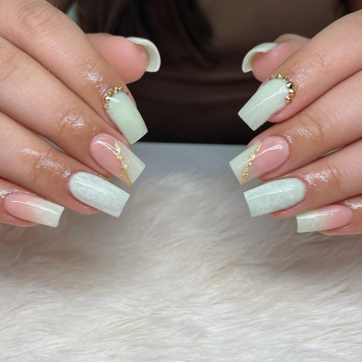 22 Fresh and Charming Pastel Green Nails Designs - WithLoveLive