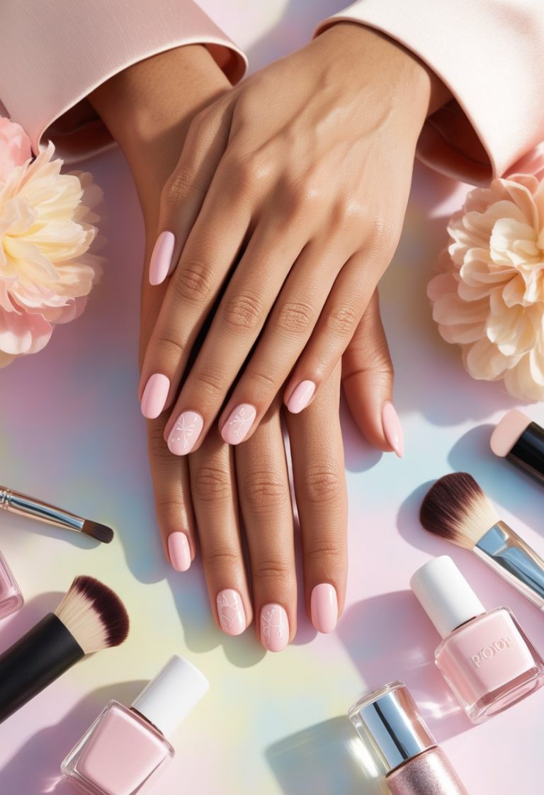 22 Sweet and Feminine Pastel Pink Nails Designs - WithLoveLive